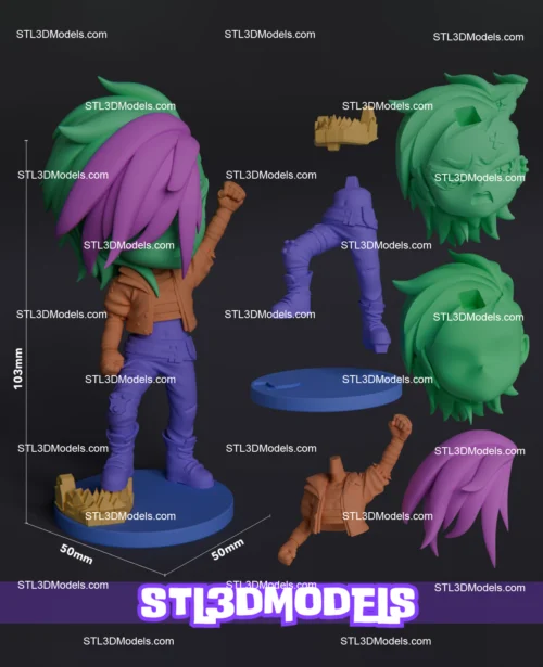 Chibi Vi Arcane STL 3D Model - STL 3D Models