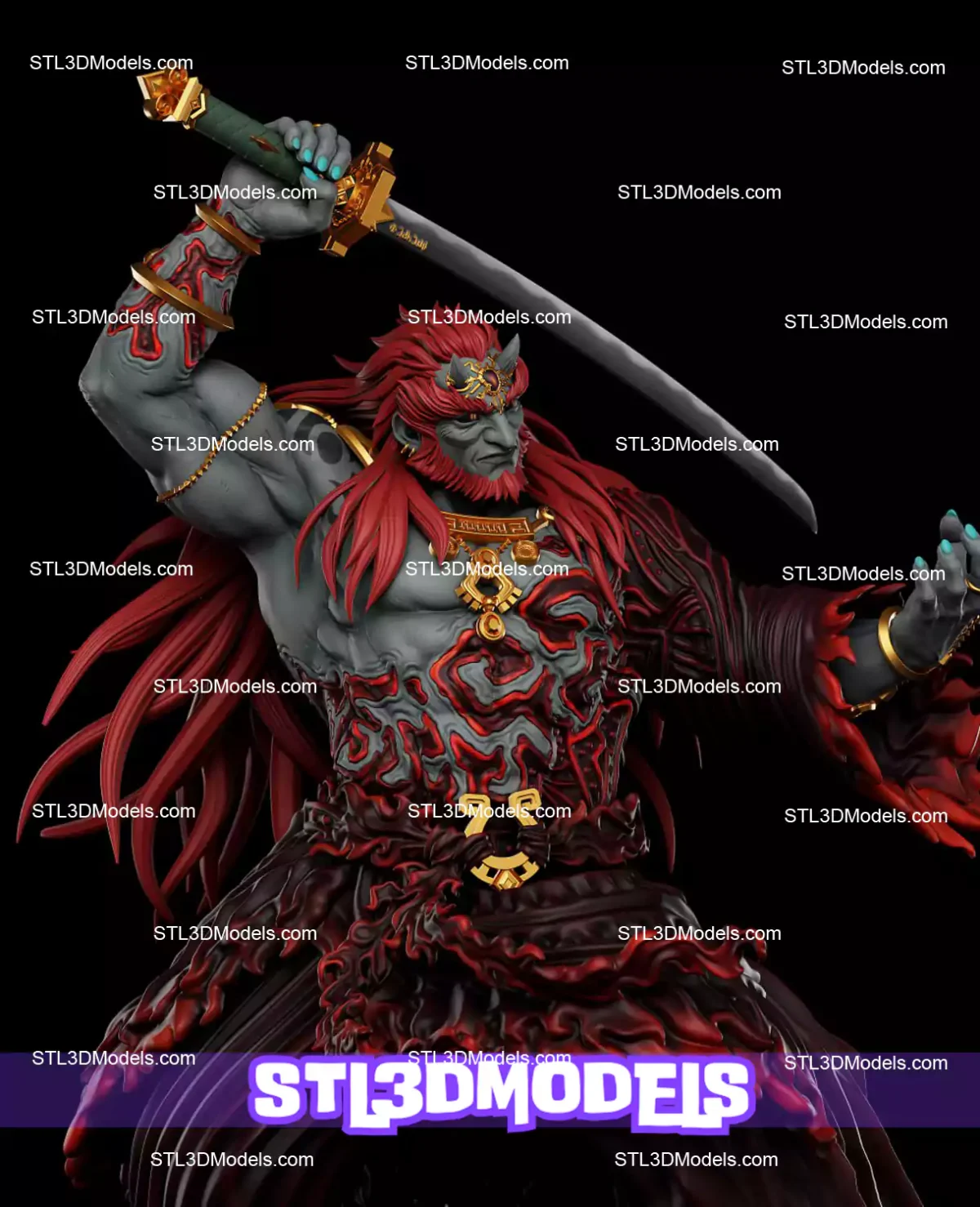 Ganondorf STL 3D Model - STL 3D Models