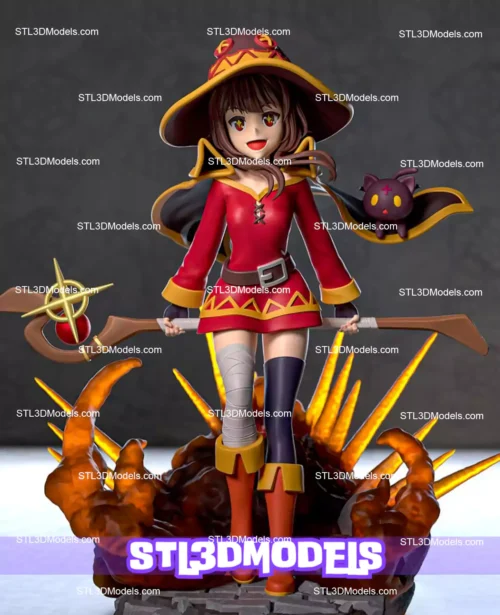 Megumin STL 3D Model - STL 3D Models