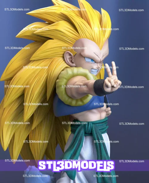 Gotenks SS3 Dragon Ball STL 3D Model - STL 3D Models