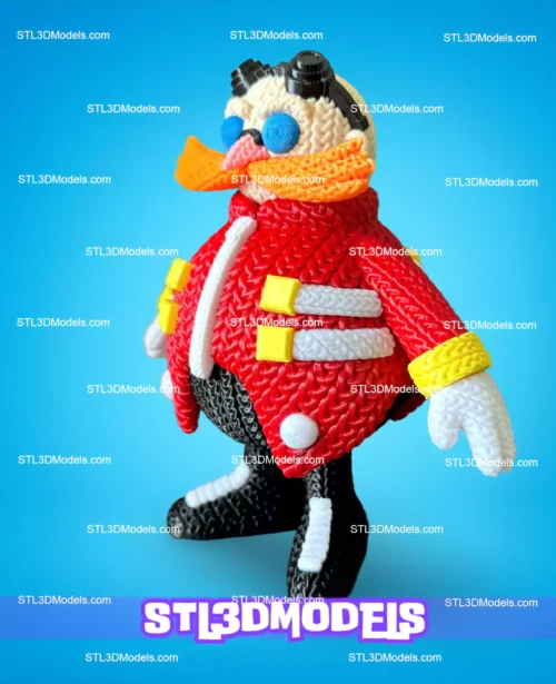 Knitted Dr Eggman STL & 3MF 3D Model - STL 3D Models