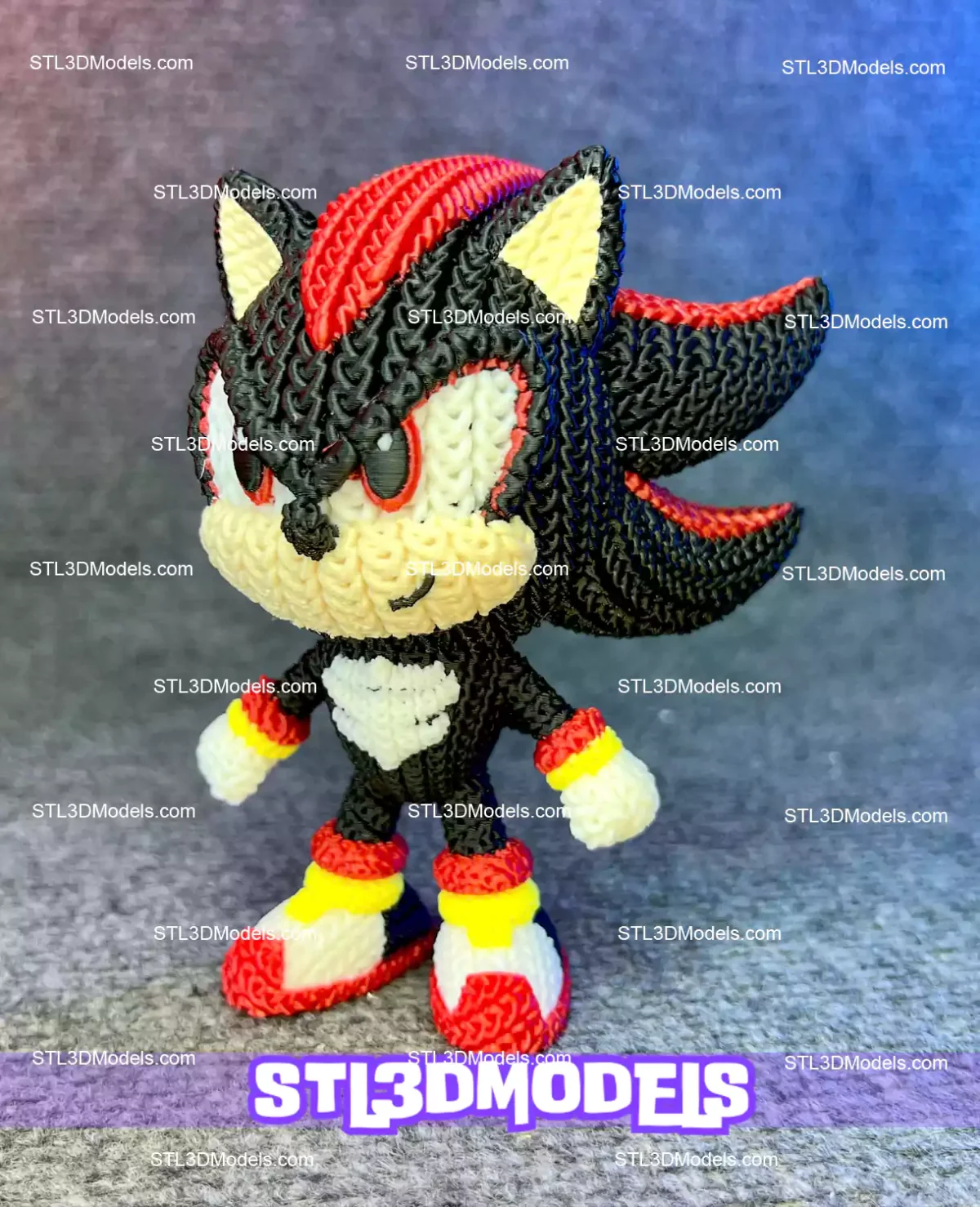 Knitted Shadow Sonic STL & 3MF 3D Model - STL 3D Models